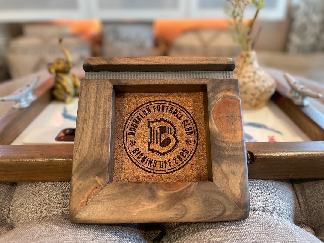 Couch Coasters With Phone/remote Holder & Personalized Engraving - Etsy