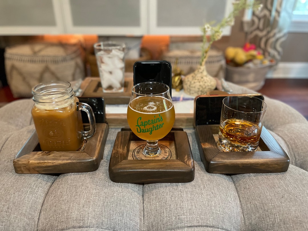 Couch Coasters With Phone/remote Holder & Personalized - Etsy