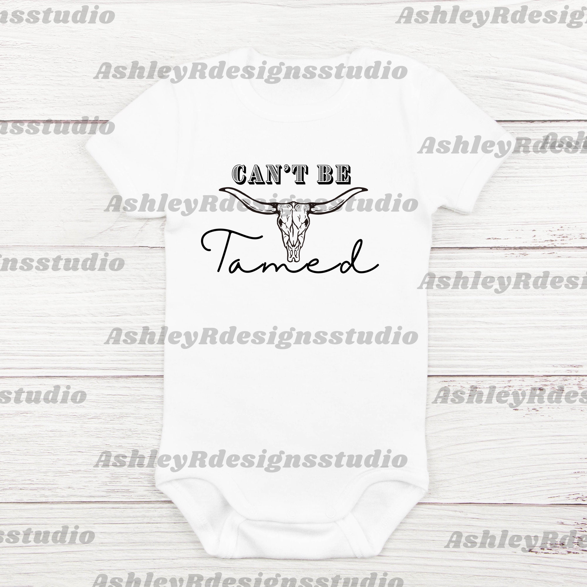 Can't Be Tamed PNG SVG PDF Digital Download, Western Quote - Etsy