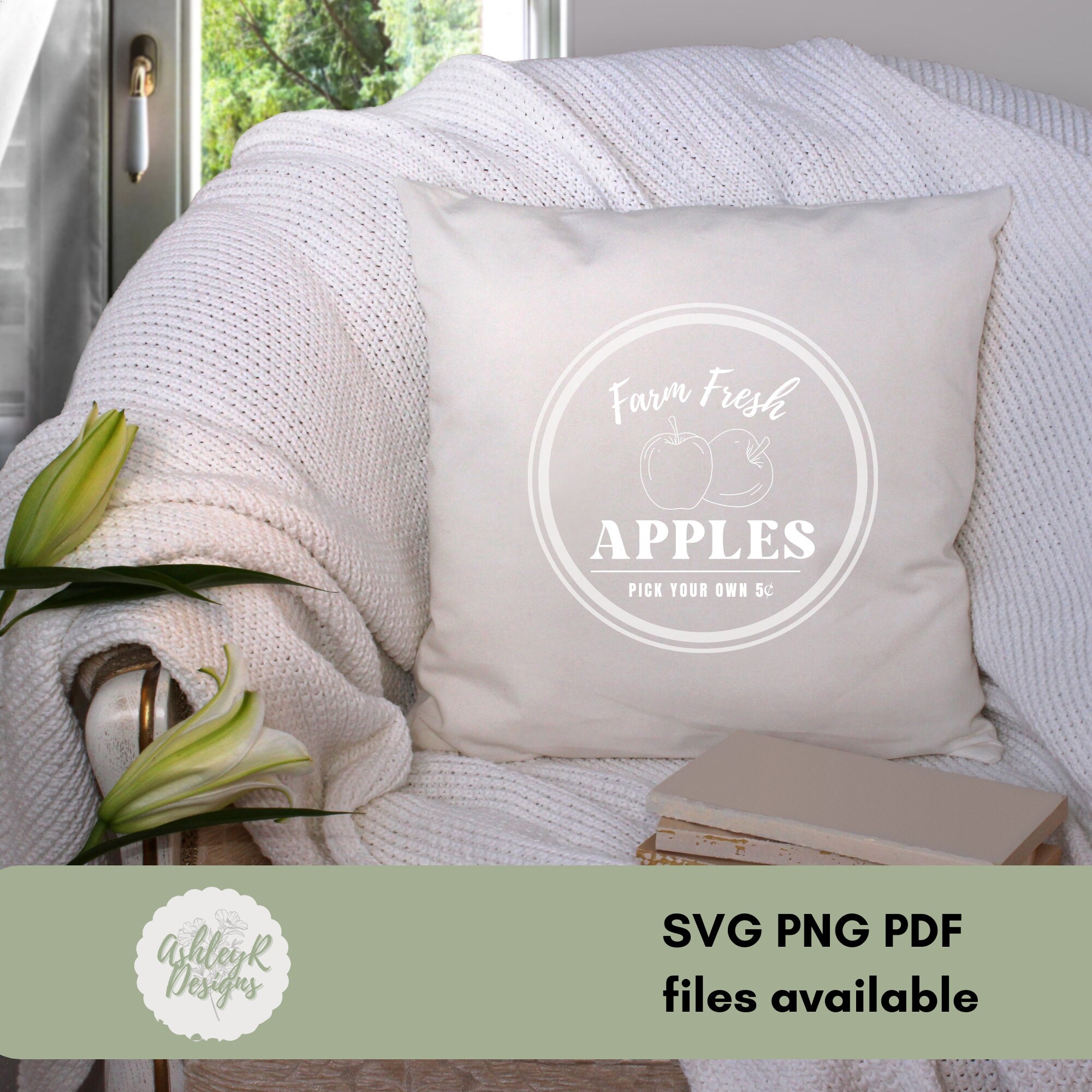 Farm Fresh Apples SVG PNG PDF, Fall Signage, Farmhouse - Etsy
