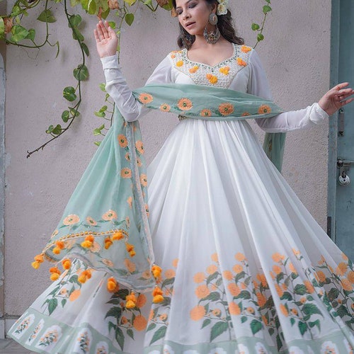 Indian Dress for Women Plus Size India Dress Anarkali Gown - Etsy