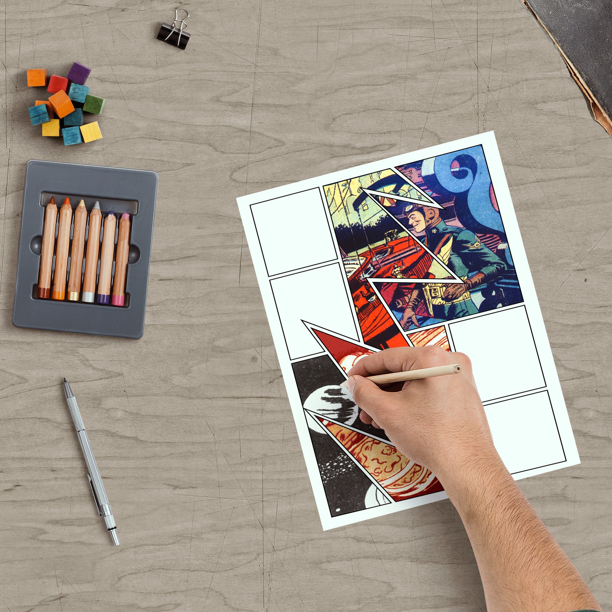 Comic Book Template 100 Different Designs Blank Comic Book DIY ...