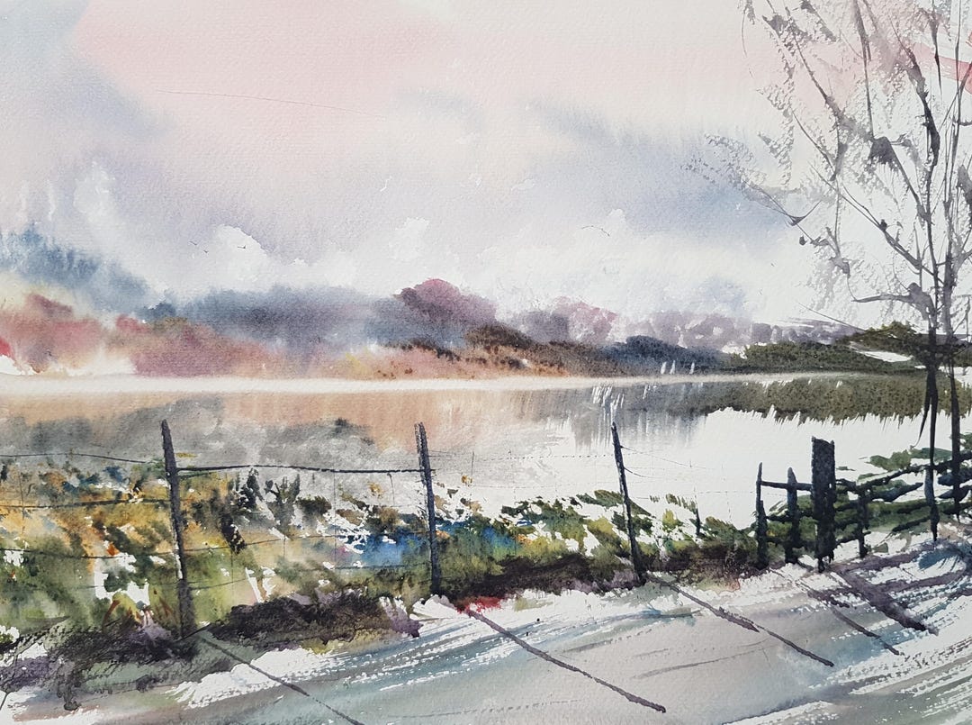 Peace 15x11in Watercolour Painting by Steven Cronin Original Signed Art ...