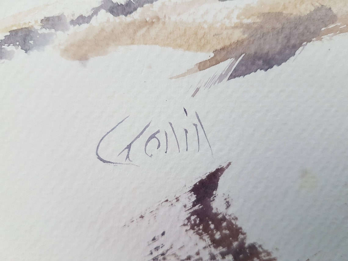 Midwinter 15x11in Watercolour Painting by Steven Cronin Original Signed ...