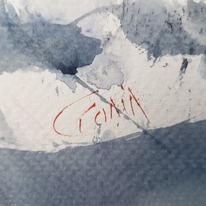 Winter Morning Walk 15x11in Watercolour Painting by Steven Cronin ...