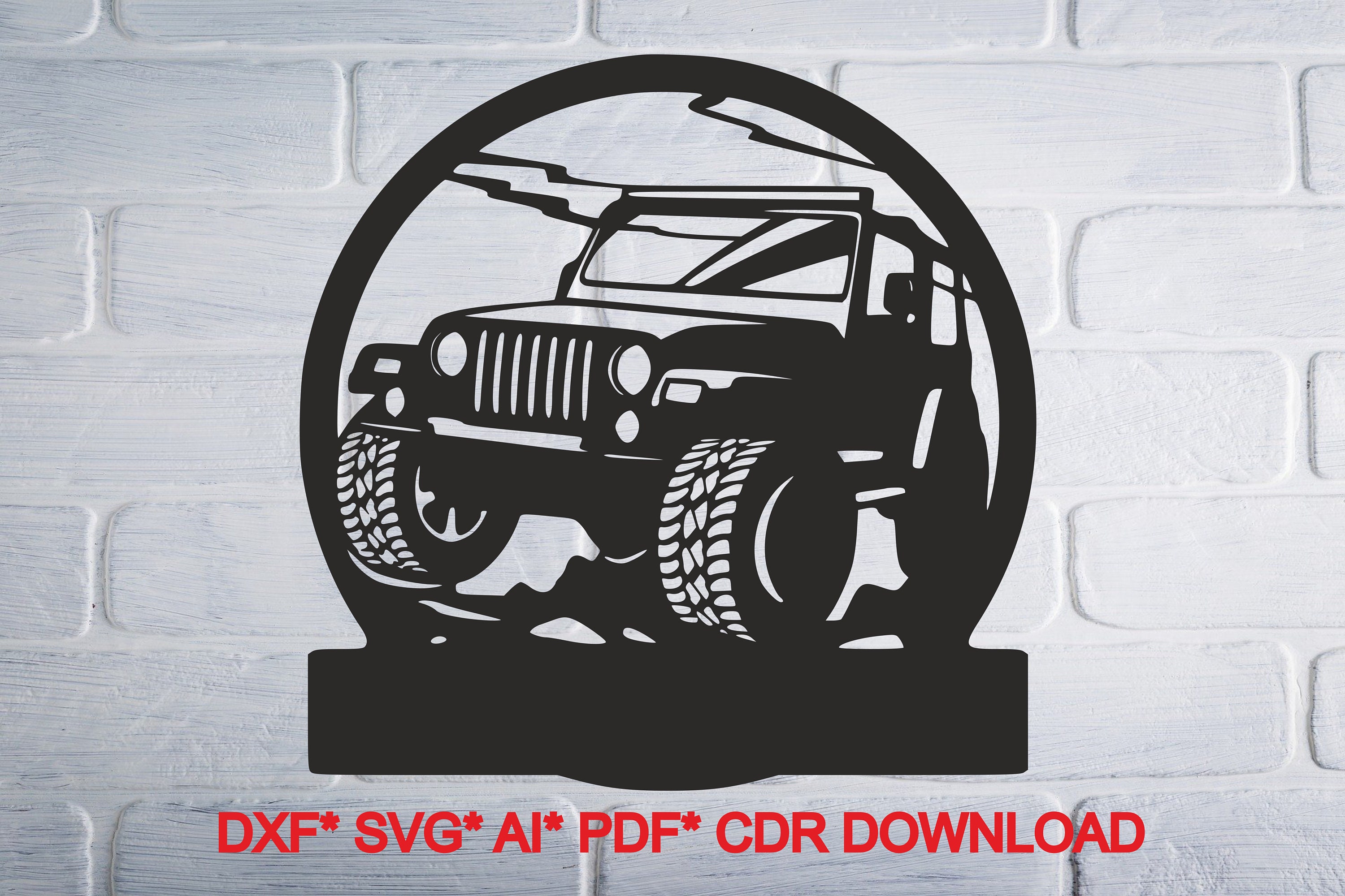 Jeep Wrangler Vector - Etsy