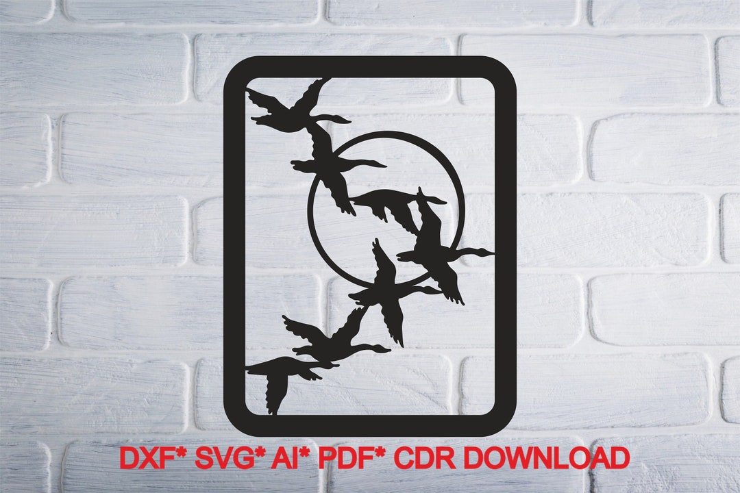 Bird Wall Decor Cut Files CNC laser Cutplasmaglowforge - Etsy