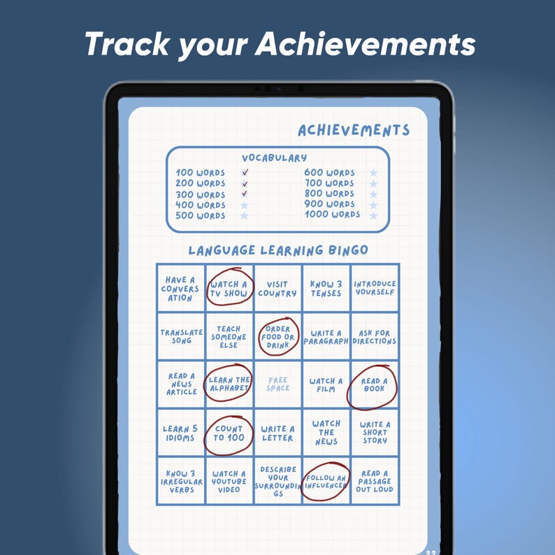 Language Learning Planner and Notebook, Workbook, Study and Learn ...
