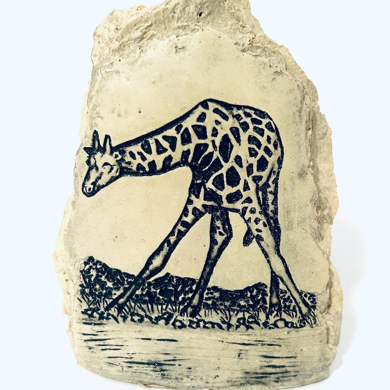 Painted Rock Giraffe - Etsy