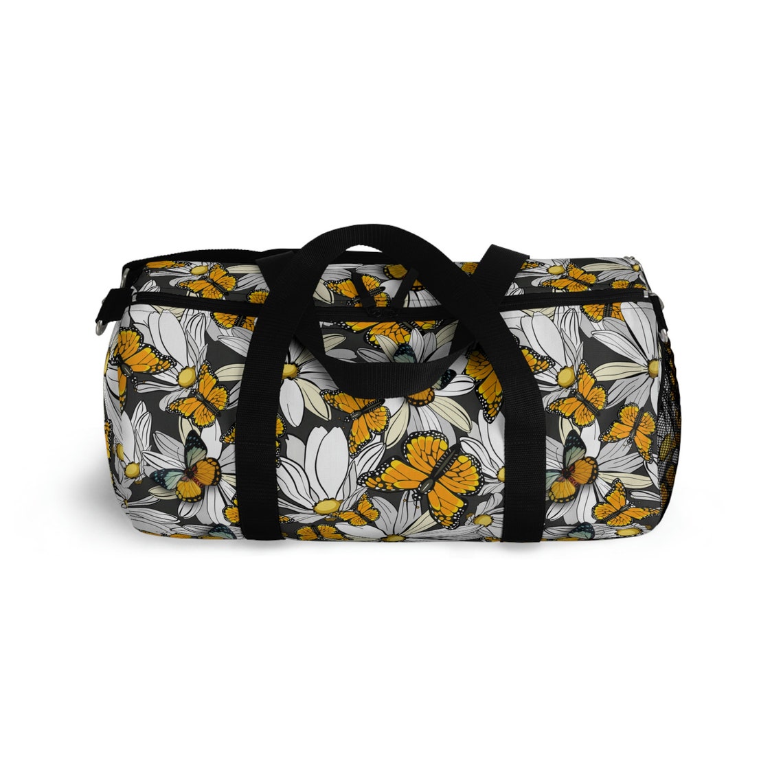 Monarch Butterfly Duffel Bag Weekend Bag Daisy Floral Print Boho ...