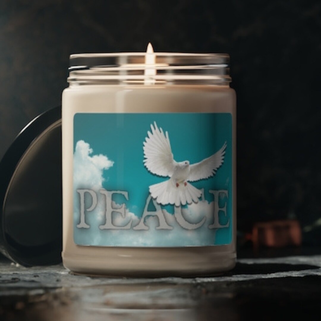 PEACE Inspirational Candle Spiritual Candle 9oz Cotton - Etsy