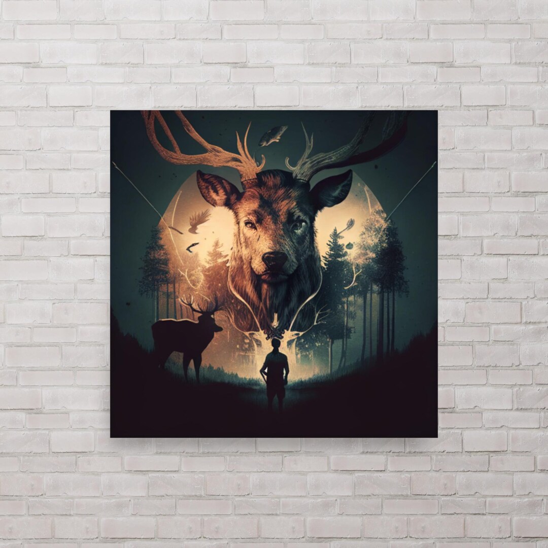 Buck Photo Paper Poster | Hunter | Hunting Art | Poster Print | Wall ...
