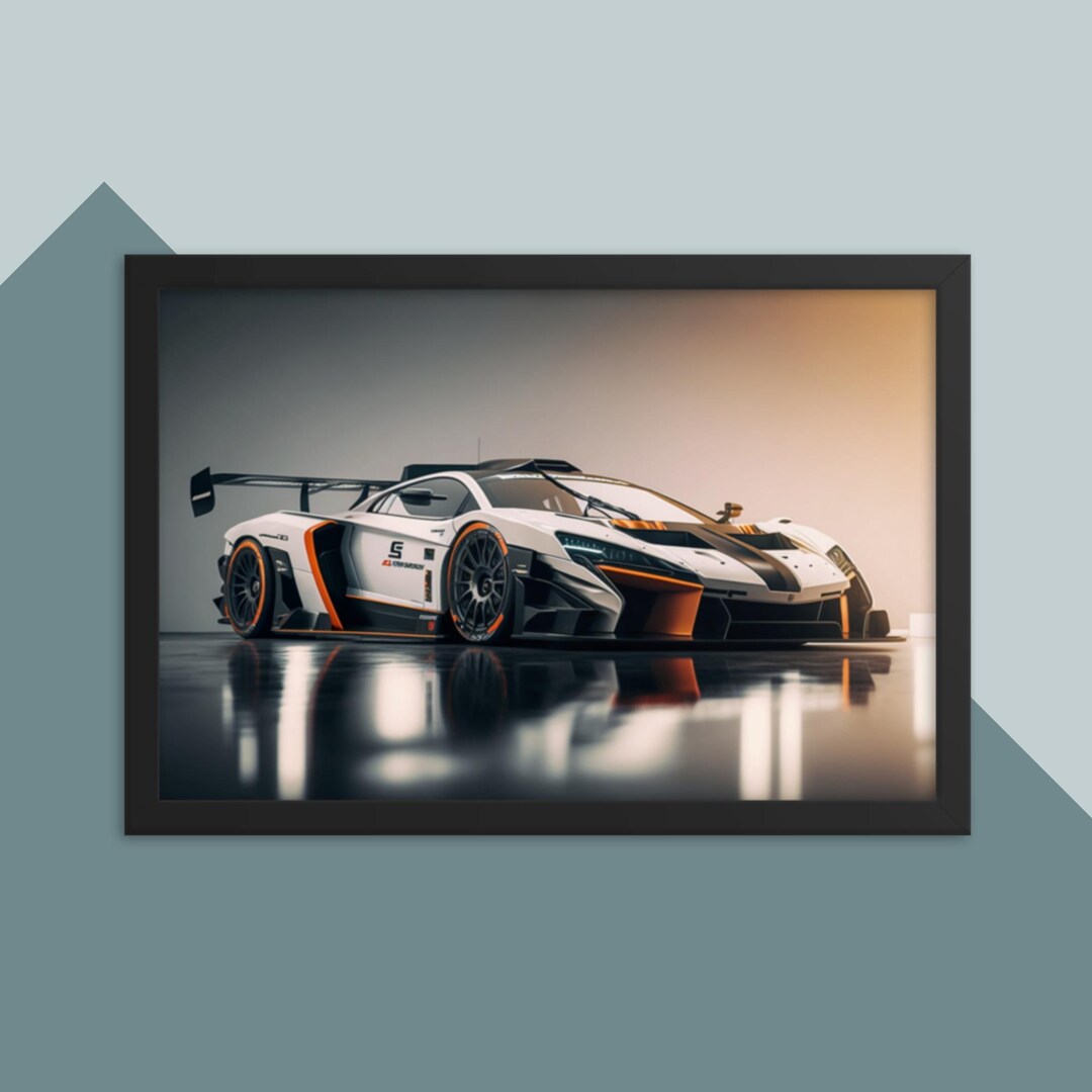 Supercar Framed Photo Paper Poster| Generative Art | Wall Art | Wall ...