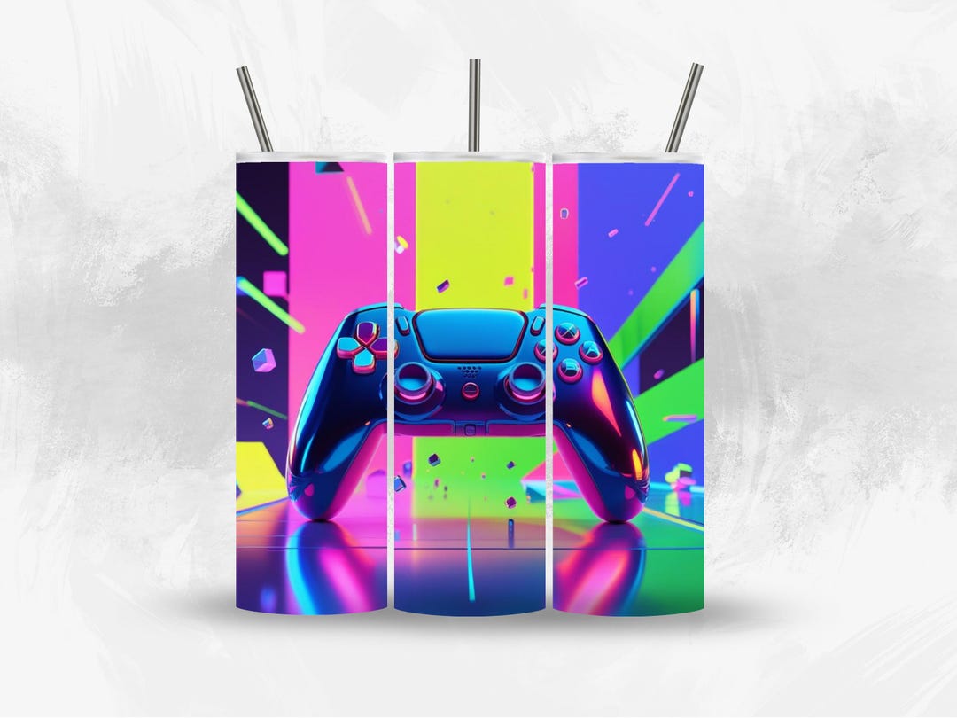 Game Controller Print Tumbler PNG Design, Video Game Tumbler Wrap ...