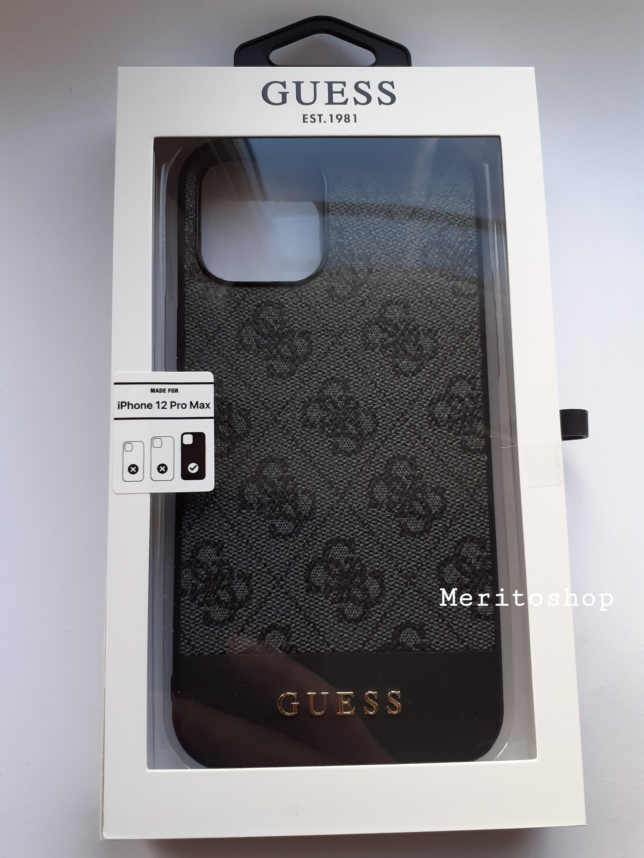 Guess Apple iPhone 12 Pro Max Grey Back Cover Case Bottom - Etsy