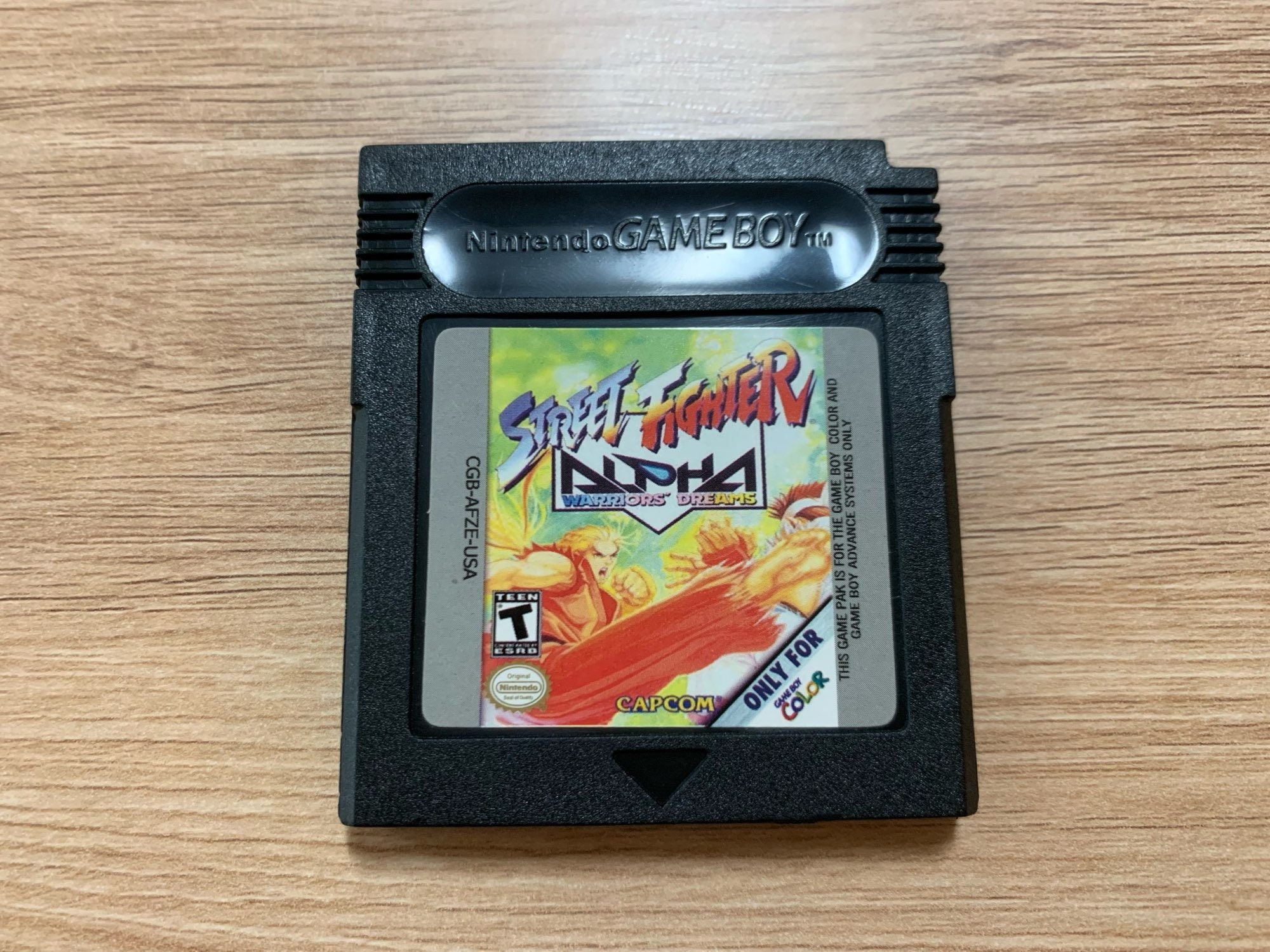 Street Fighter Alpha Game Cassettes Nintendo GBC GBA SP Console - Etsy