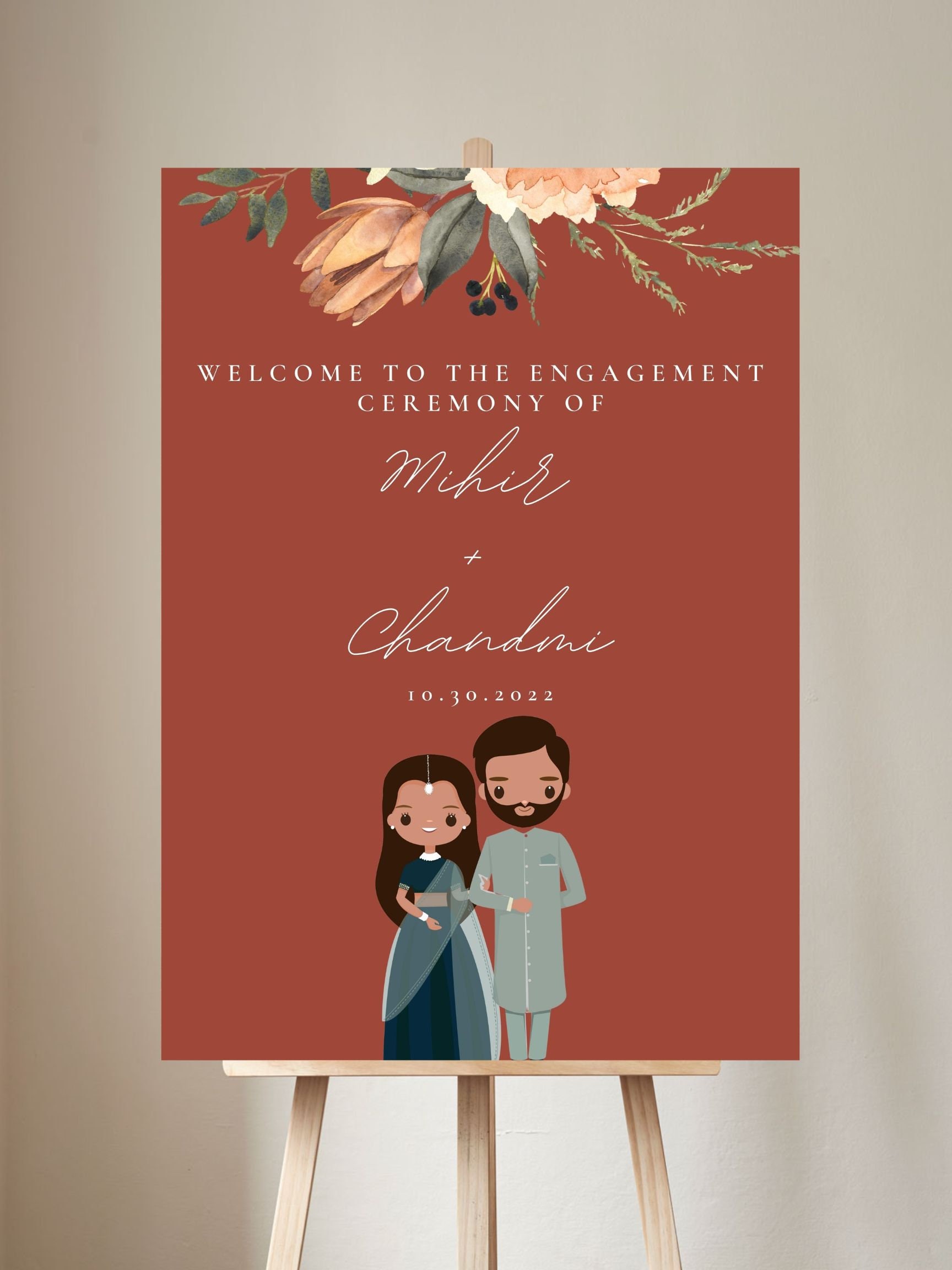 Indian Wedding Welcome Board as Hindu Welcome Signage, Hindu Wedding ...