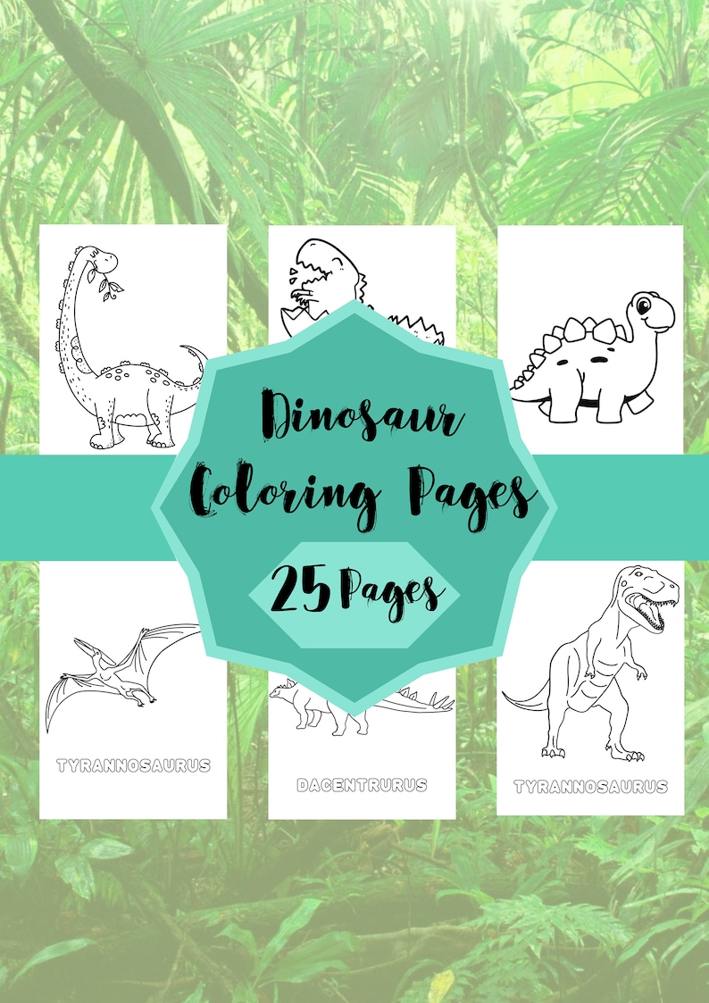 25 Awesome Dinosaur Coloring Pages for Kids Printable, Dinosaur ...