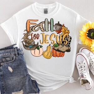 Fall for Jesus PNG Digital File - Etsy