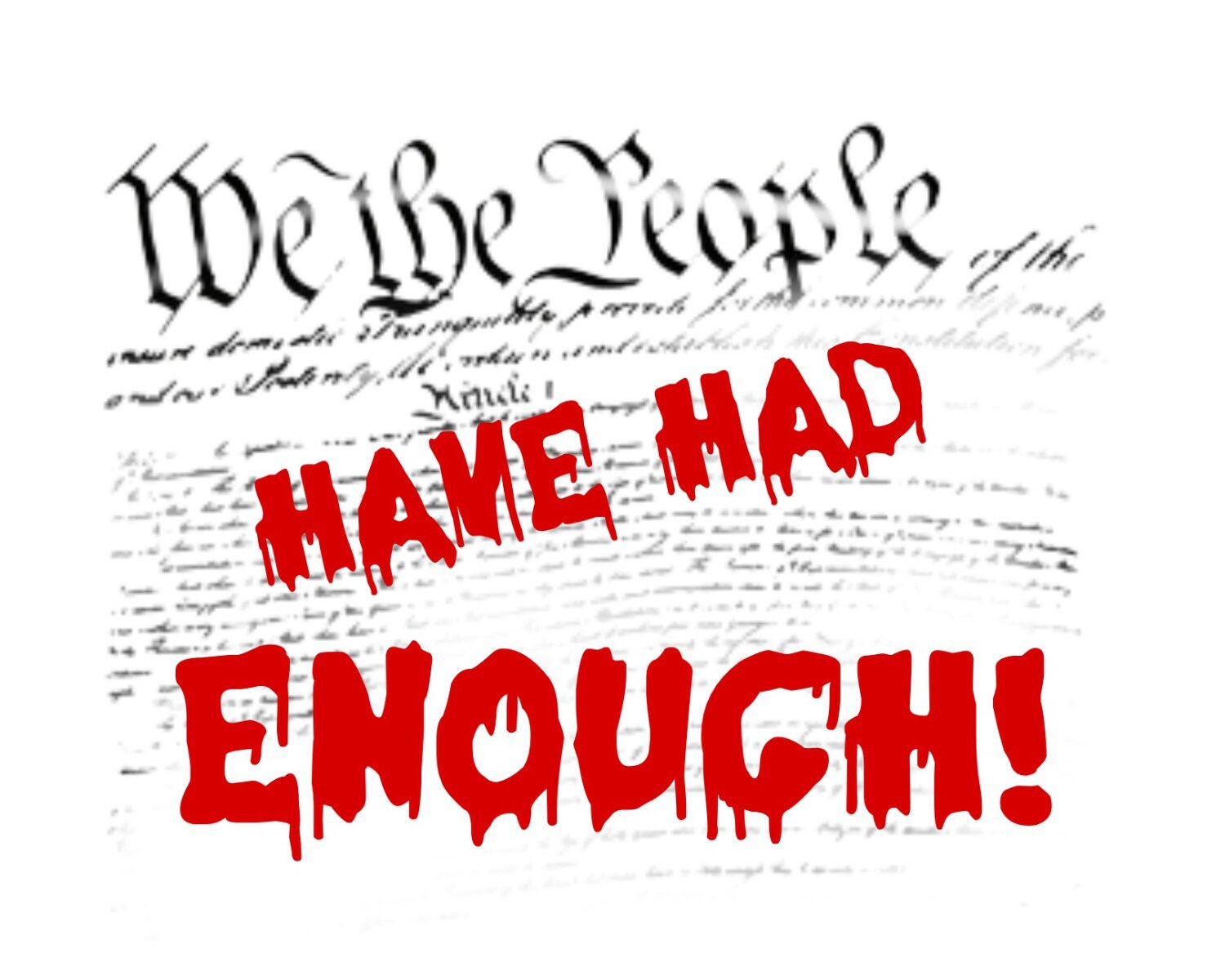 We the People Have Had Enough Digital File Font in Black or Red - Etsy