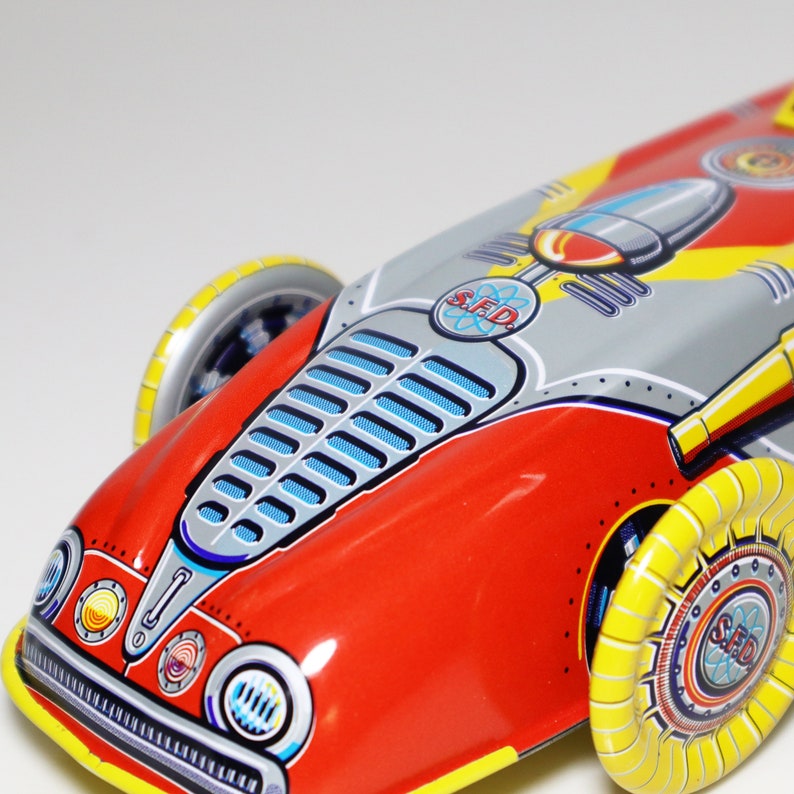 Sonic Fire Patrol.vintage Wind up Tin Toy Retro Collectible - Etsy