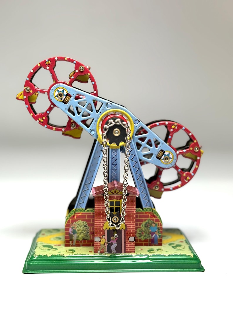 Ferris Wheel.vintage Wind up Tin Toy Retro Collectible.gifts for Her ...