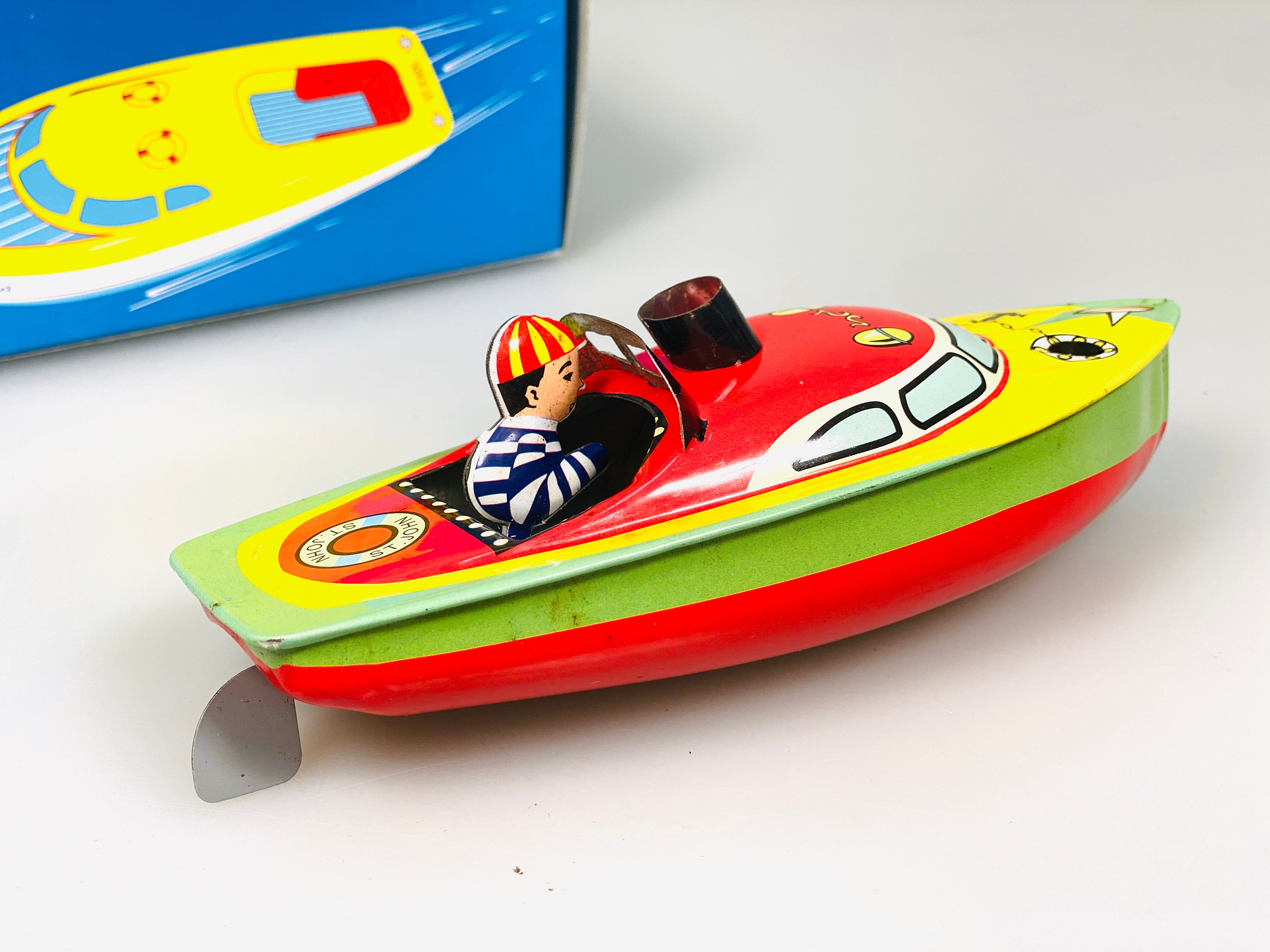 Candle Boat Vintage Wind up Tin Toy Retro Collectible Boat.design and ...