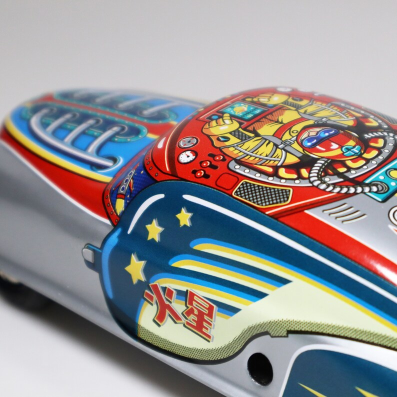 Rocket Racer.vintage Wind up Tin Toy Retro Collectible - Etsy