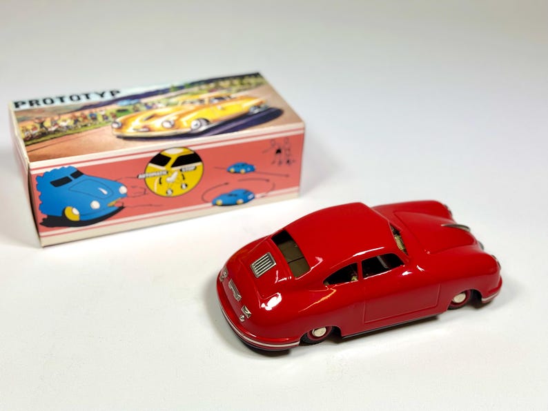 Porsche 356 Tin Toy Car: BUB Classics Wind Up, Collect Limited Edition ...