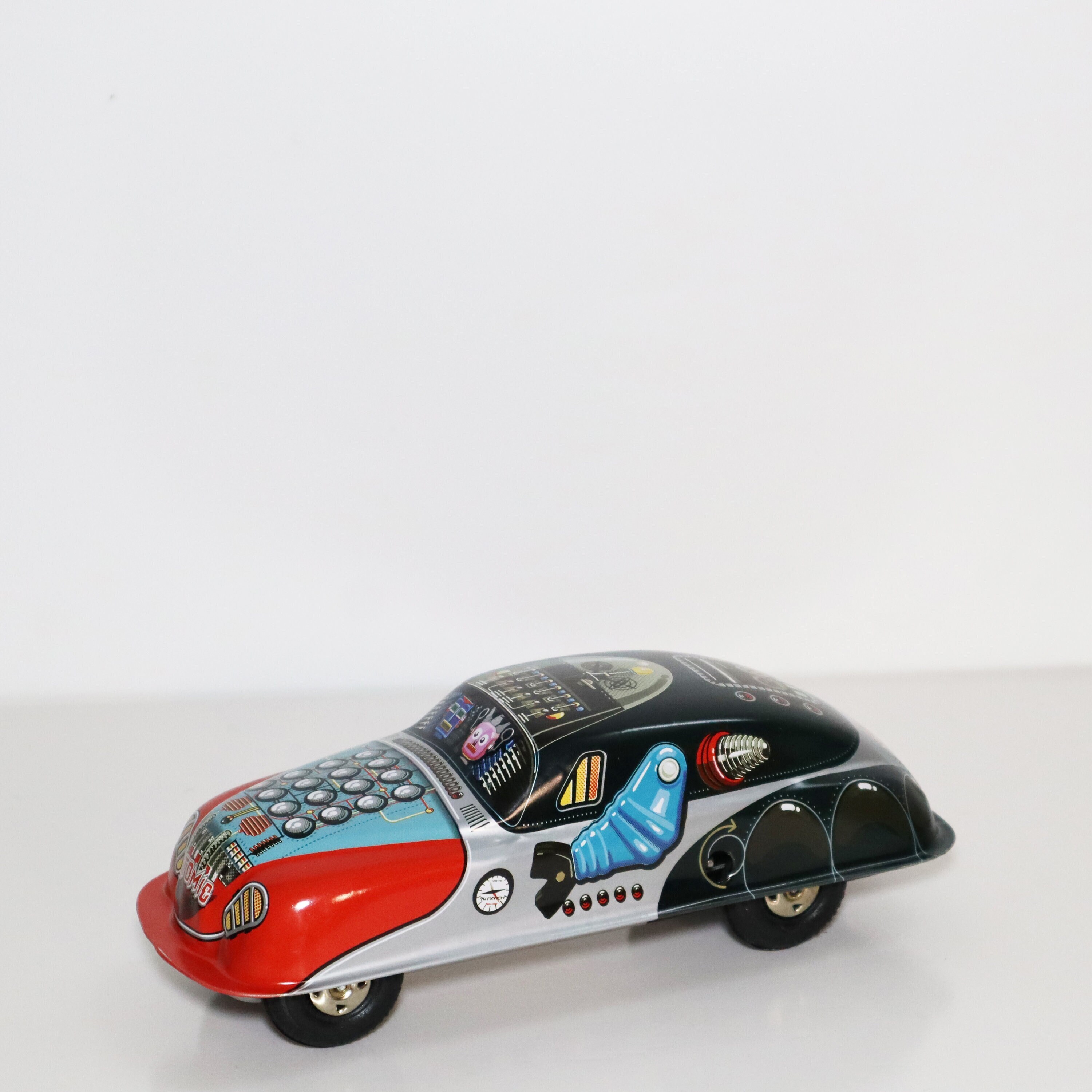 Atomic Planet Car.vintage Wind up Tin Toy Retro Collectible Car.design ...