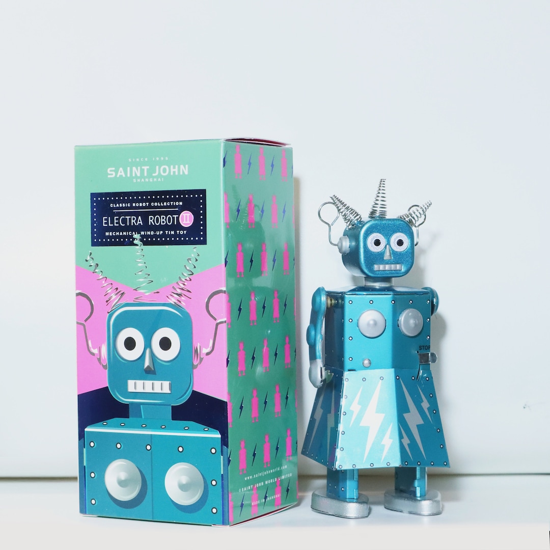 Electra Robot.vintage Wind up Tin Toy Retro Collectible Robot.design ...