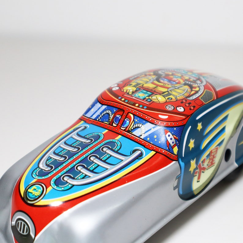 Rocket Racer.vintage Wind up Tin Toy Retro Collectible - Etsy