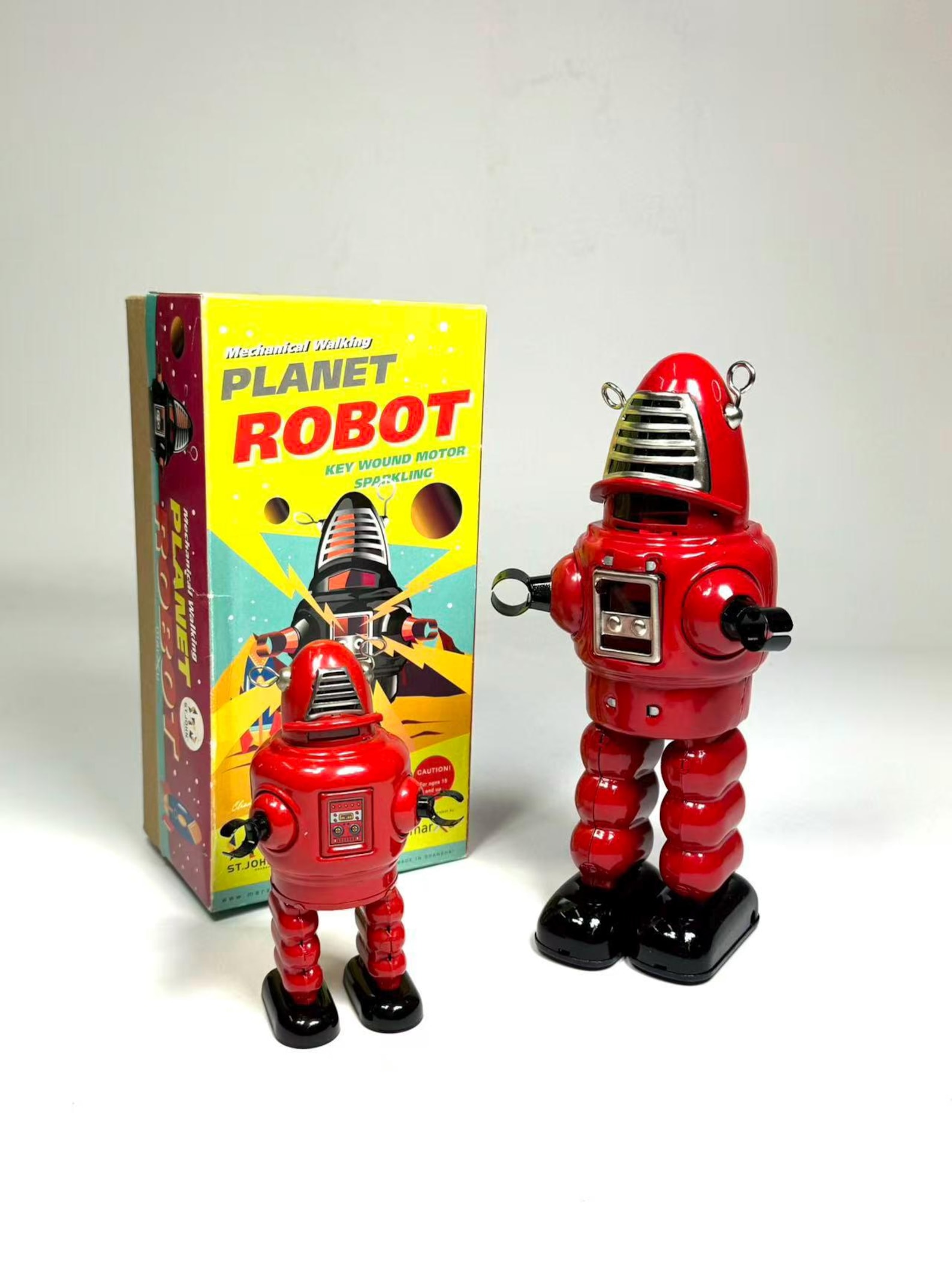 Giant Planet Robot.vintage Wind up Tin Toy Retro Collectible Robot ...