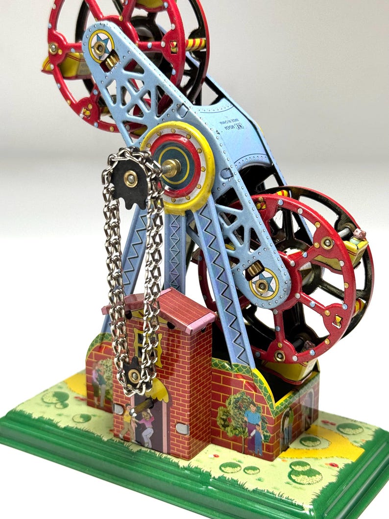 Ferris Wheel.vintage Wind up Tin Toy Retro Collectible.gifts for Her ...
