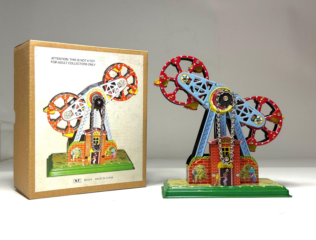 Ferris Wheel.vintage Wind up Tin Toy Retro Collectible.gifts for Her ...