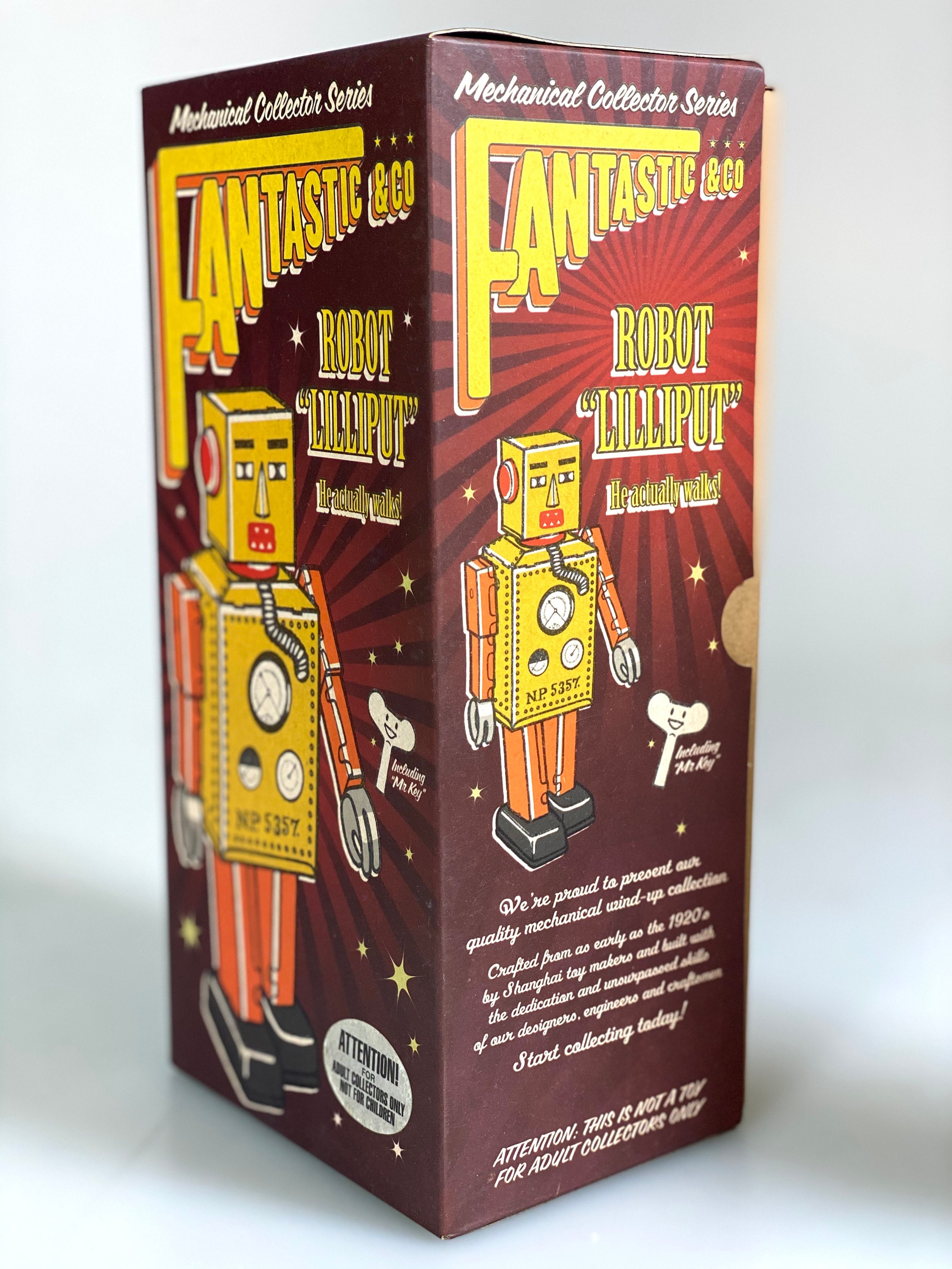 Giant Lilliput Robot Limit Edition.vintage Wind up Tin Toy Retro ...