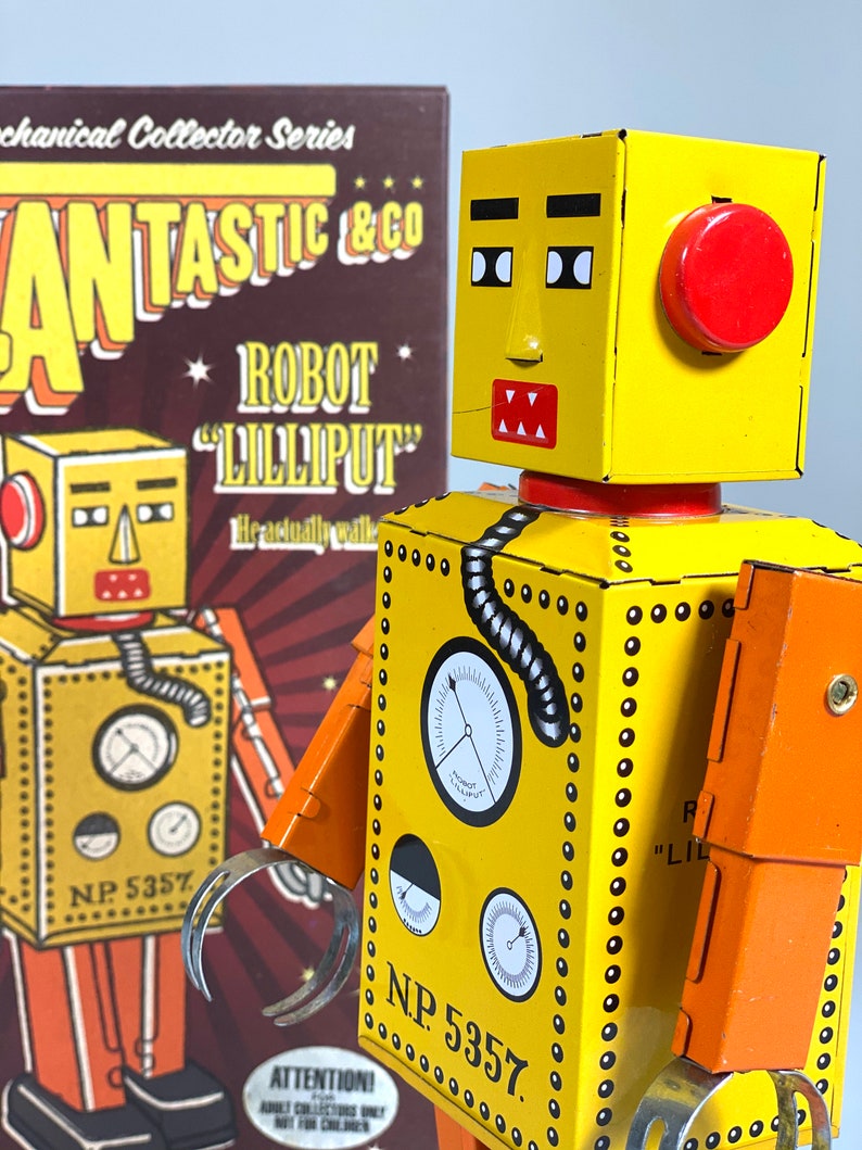 Giant Lilliput Robot Limit Edition.vintage Wind up Tin Toy - Etsy