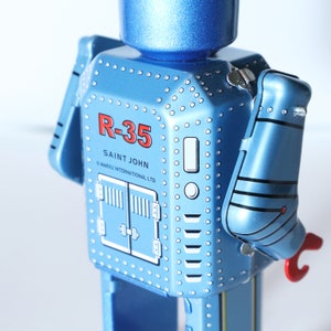 R-35 Robot.vintage Wind up Tin Toy Retro Collectible Robot.design and Production Saint John ...