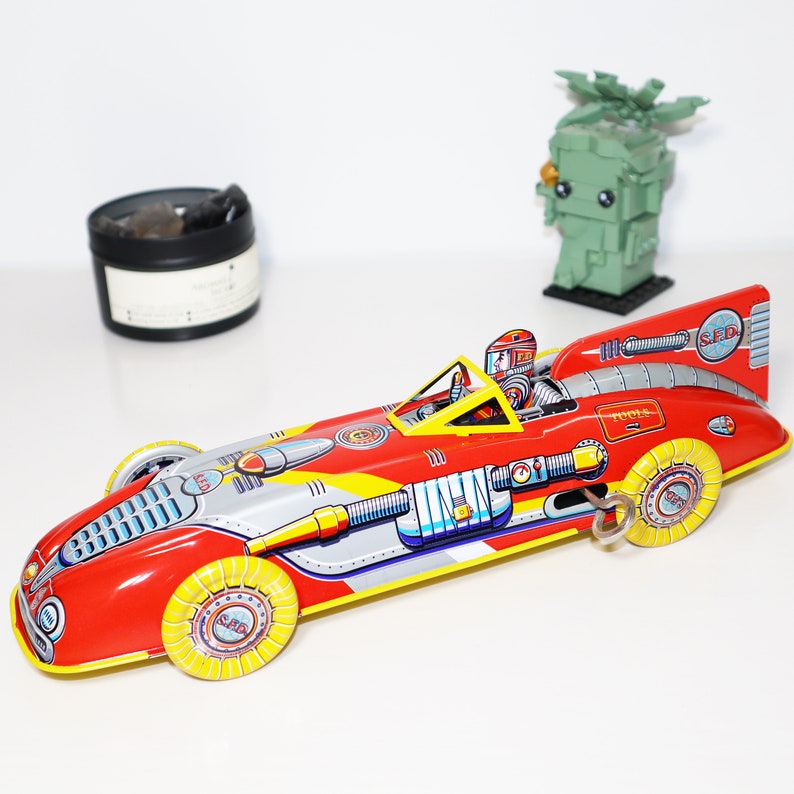 Sonic Fire Patrol.vintage Wind up Tin Toy Retro Collectible - Etsy