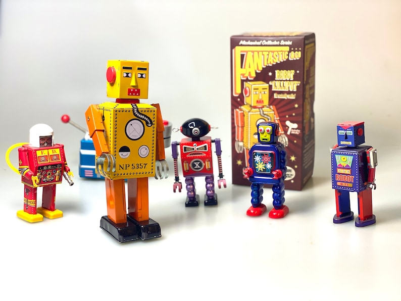 Giant Lilliput Robot Limit Edition.vintage Wind up Tin Toy - Etsy