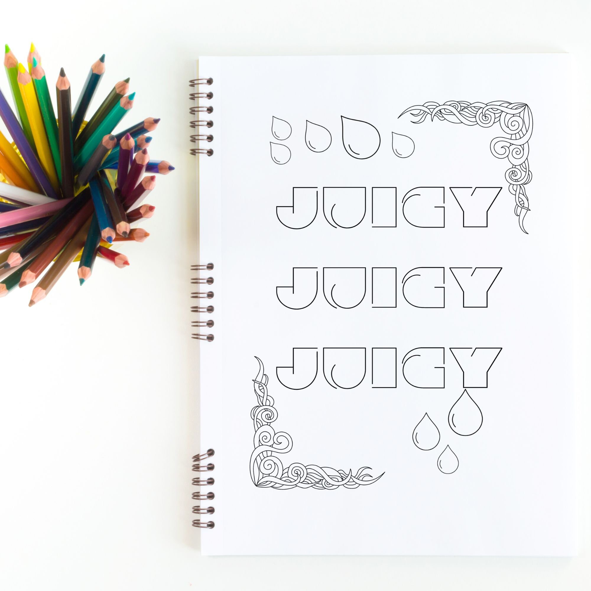 Adult Coloring Page, Coloring Printable, Adult Coloring Digital ...