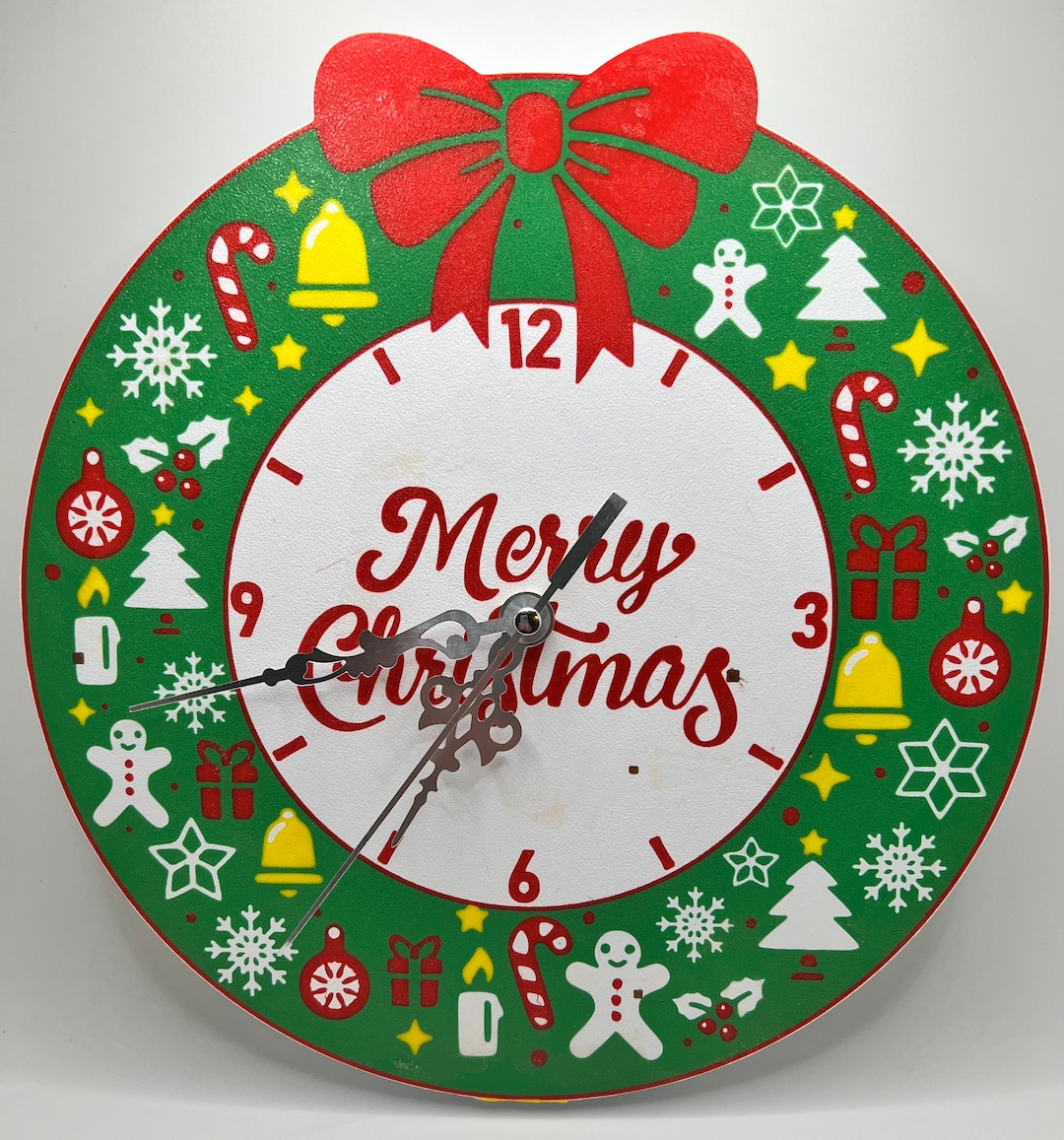 Christmas Wall Clock - Etsy