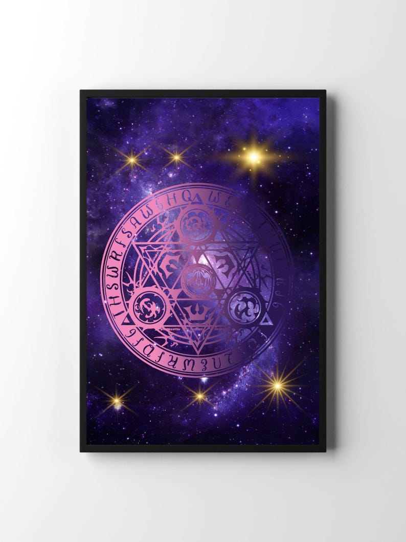 Summoning Circle POSTER, Mocks Up. DIGITAL - Etsy