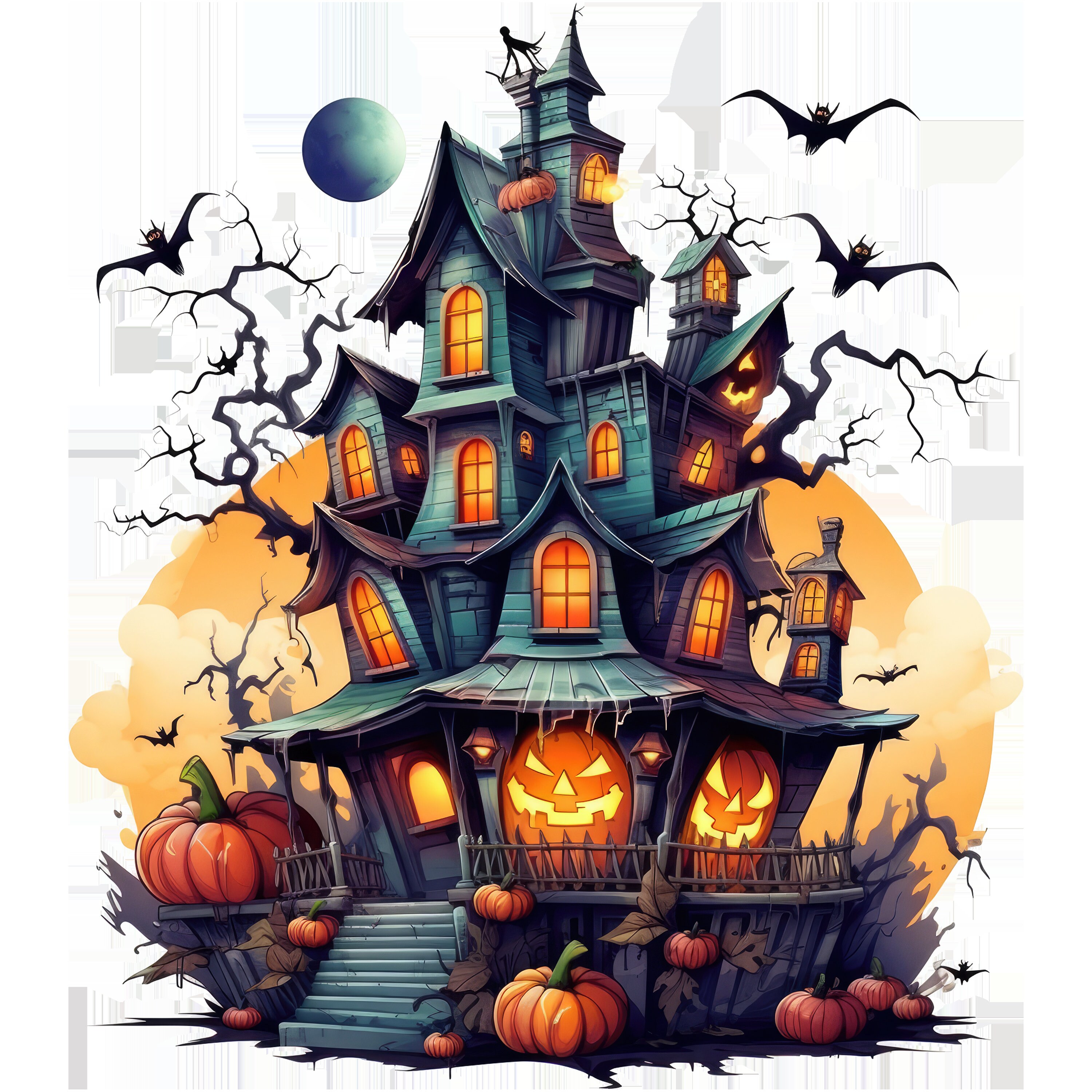 Halloween House 2 Decor - Etsy