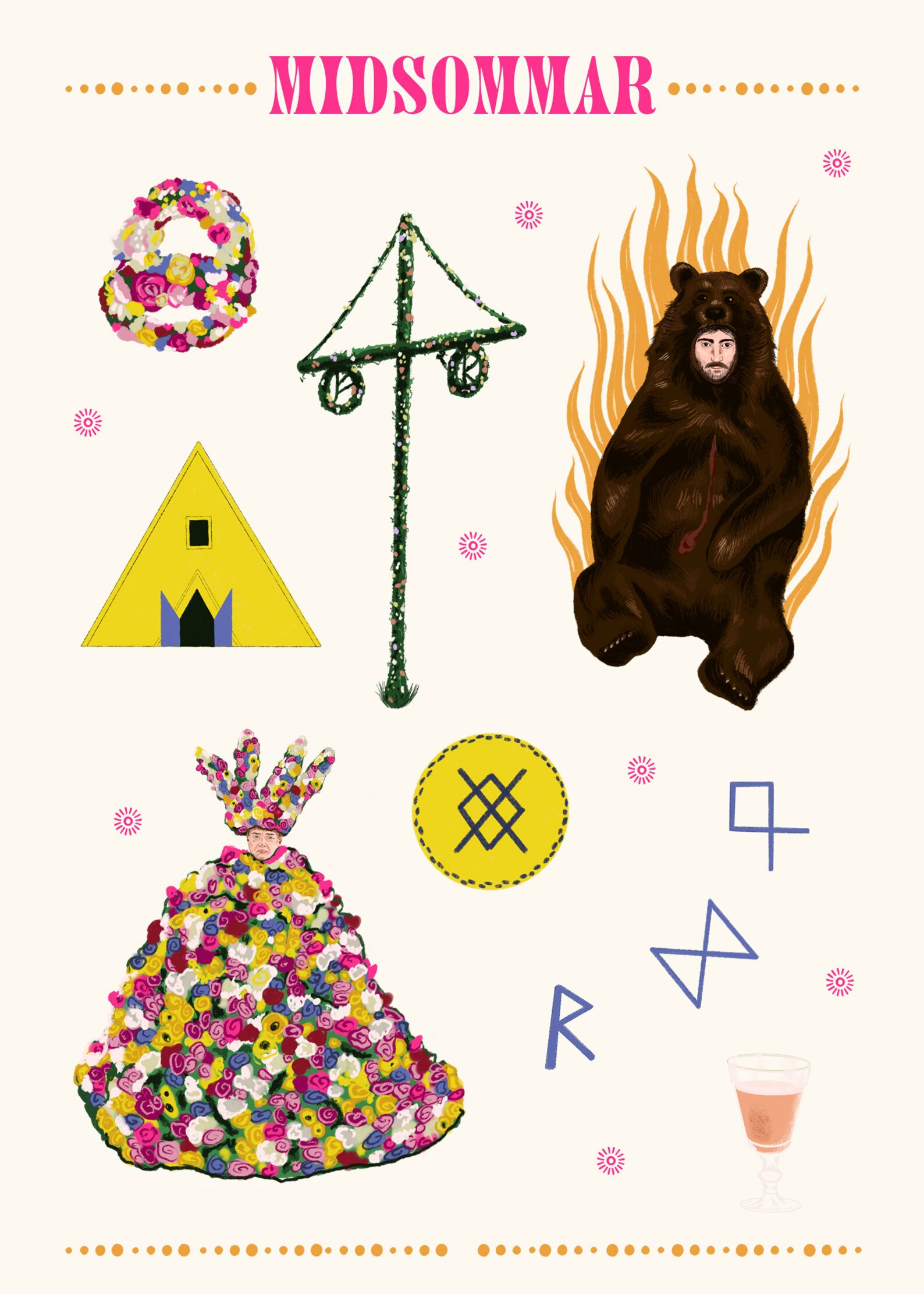 Midsommar Digital Download, Print, Art, Illustration - Etsy