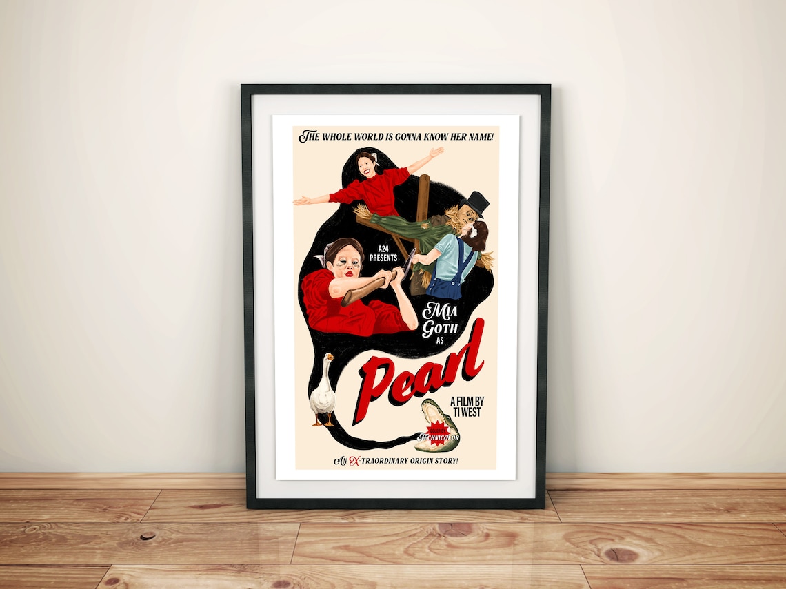 Pearl Movie Poster Horror Movie Mia Goth - Etsy