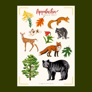 Appalachia Sticker Sheet Vinyl Weatherproof Indoor or - Etsy