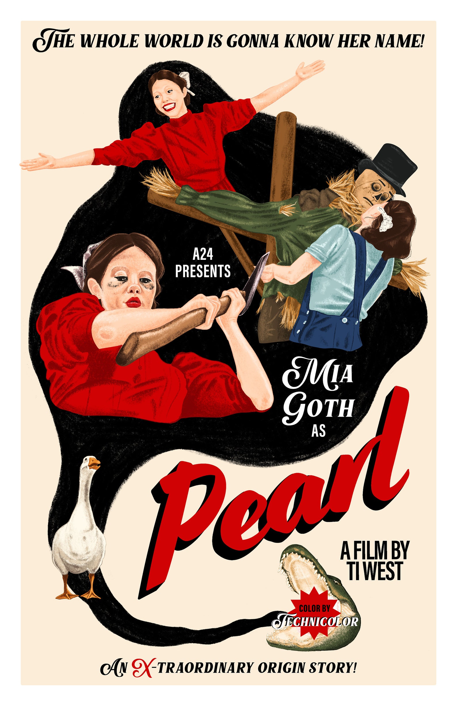 Pearl Movie Poster Horror Movie Mia Goth - Etsy