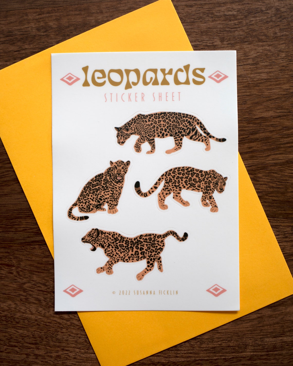 Leopards Sticker Sheet Vinyl Weatherproof Indoor or Outdoor - Etsy