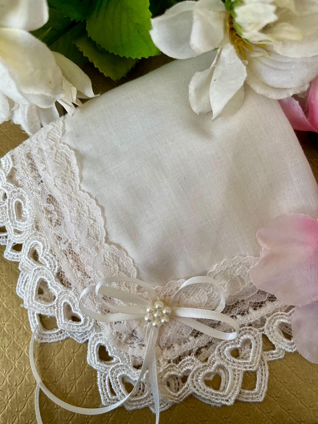 Beautiful Ivory Bridal Hanky With the “something Blue!” Made With Lace ...